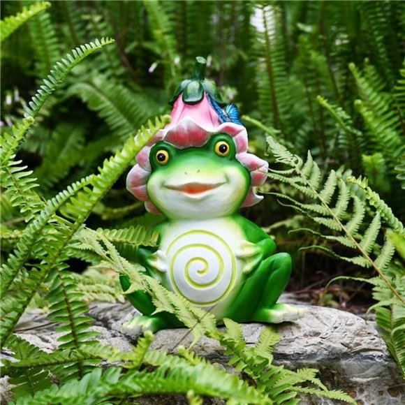 Accents | Frog Figurine Garden Decor Garden Outdoor Flower Frogs ...